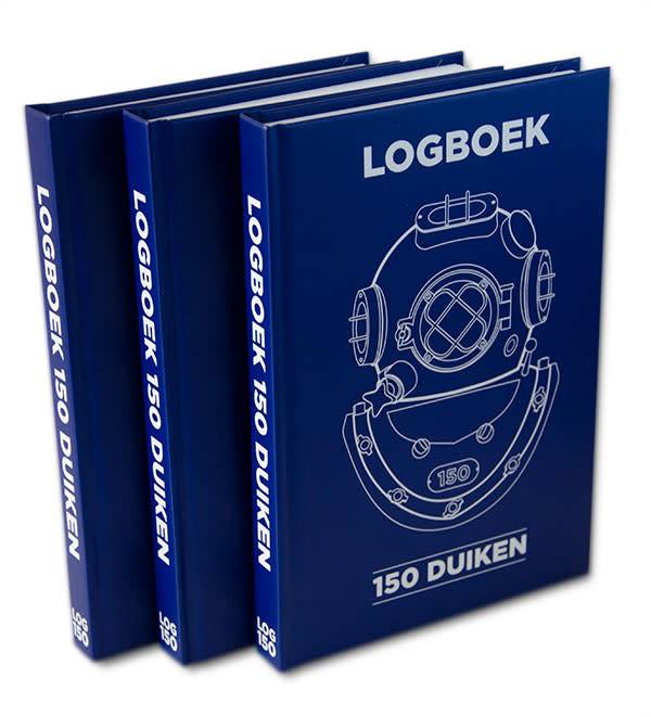 Logboek 150 duiken Blauw - Diveoutlet