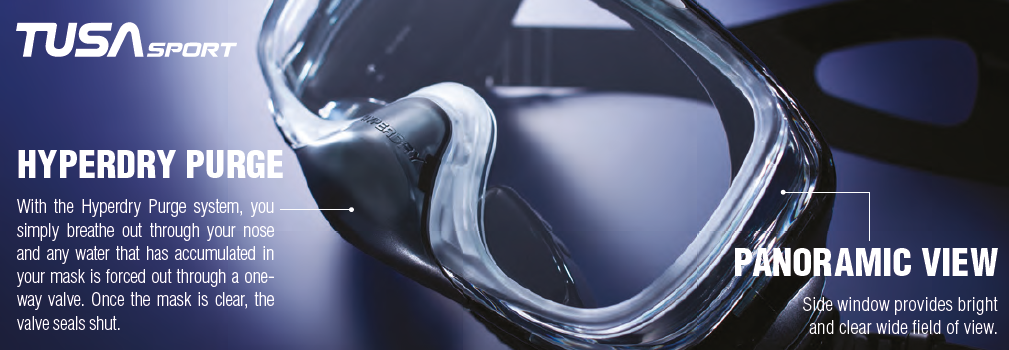 Tusa Imprex 3-D Dry snorkelset - Diveoutlet
