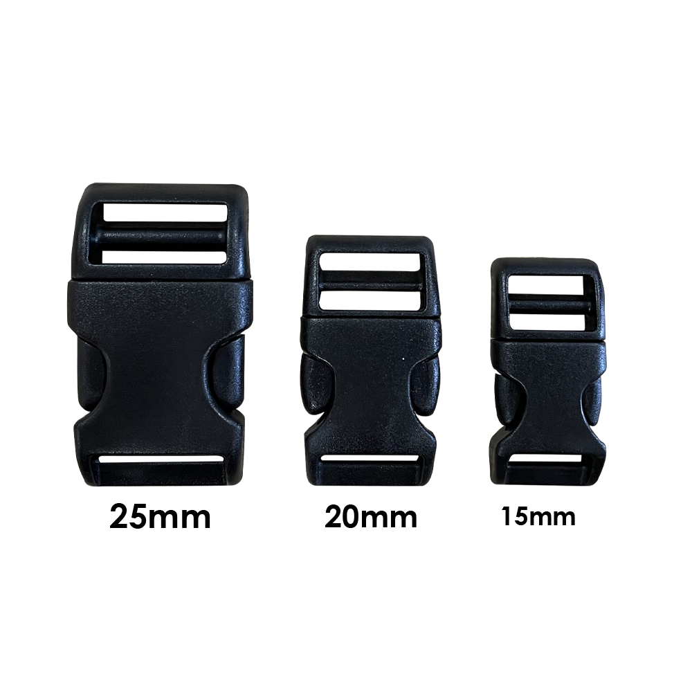 Koop POM Buckle 15MM Zwart bij dé expert - 123Paracord