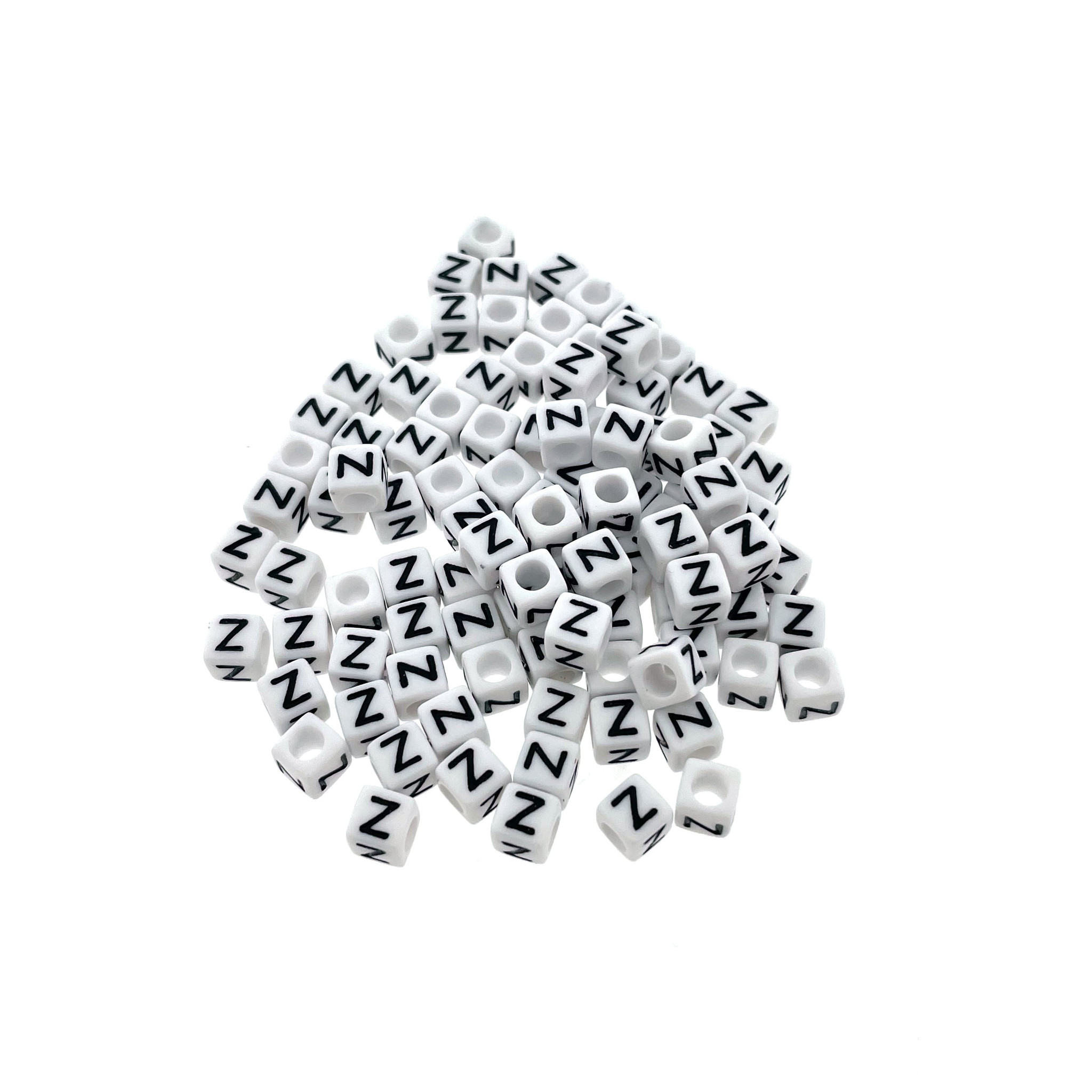 Koop Paracord alfabet letter beads Wit Z bij de expert - 123Paracord