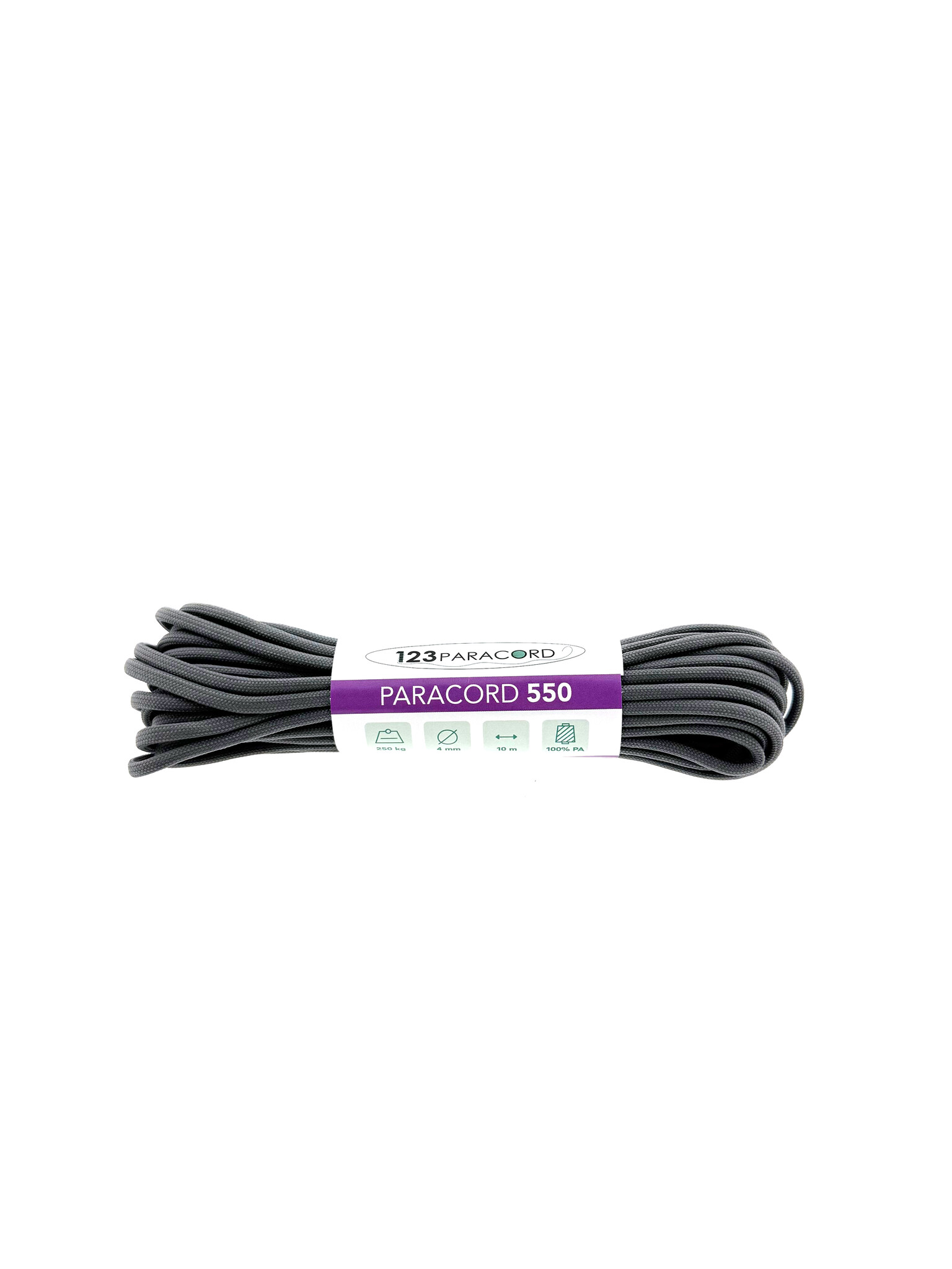 Koop Paracord 550 type III Steel Grijs - 10 mtr bij dé expert - 123Paracord
