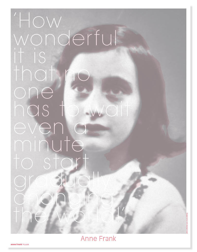 Poster quote Anne Frank - Anne Frank House