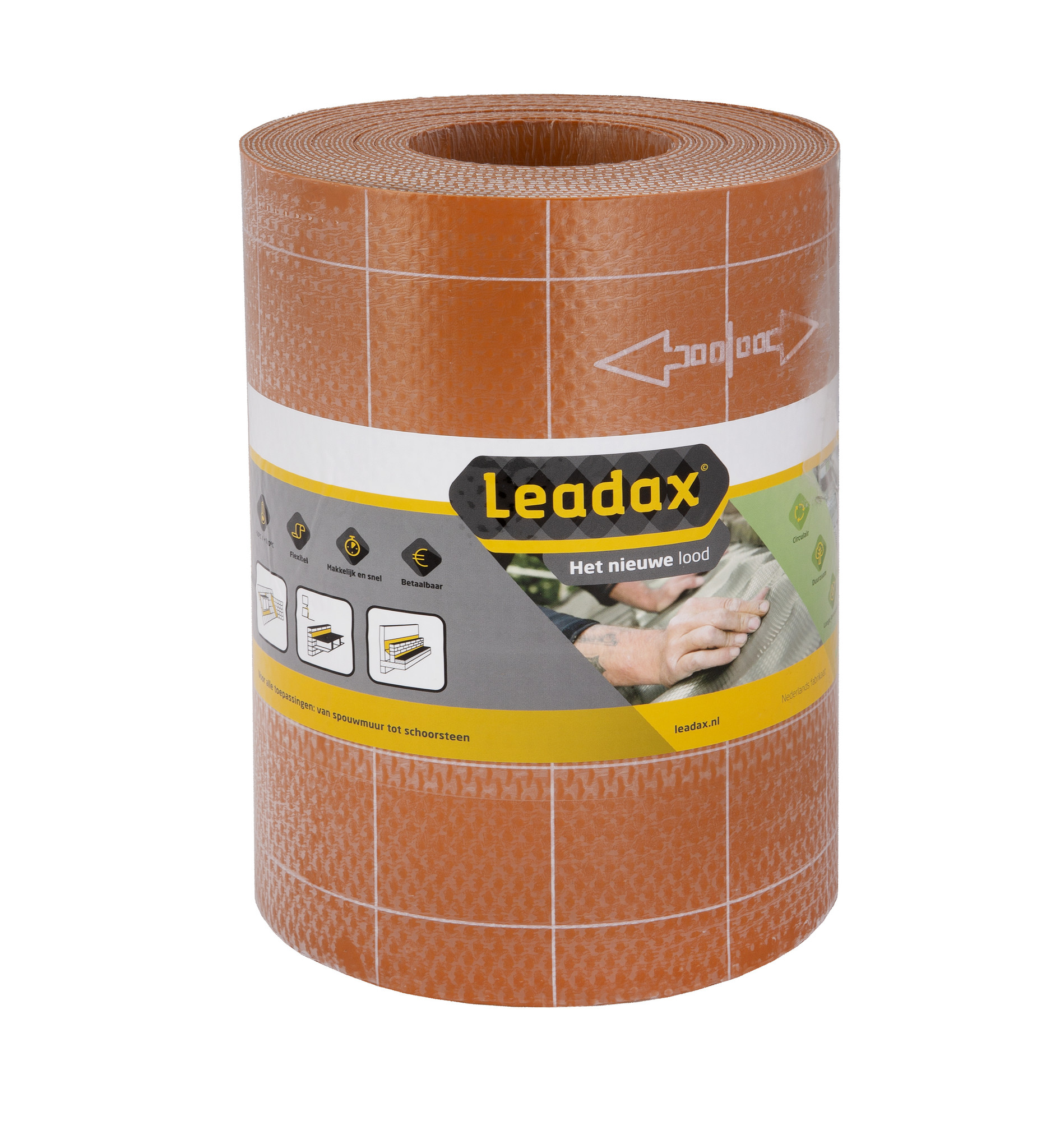 Leadax 40 cm x 6 meter rood online bestellen? Koop bij Dak & Lood!