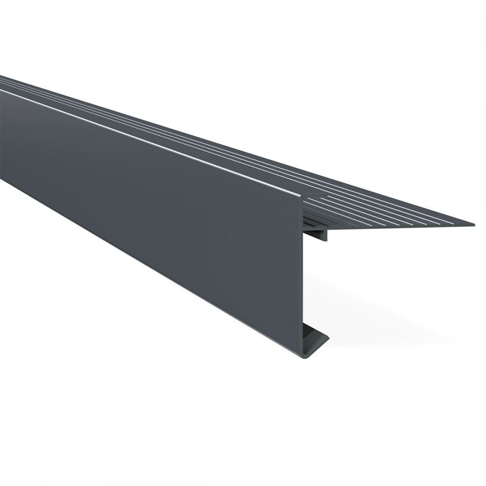 Antraciet Aluminium Standaard Daktrim | Lengte 2,5 meter