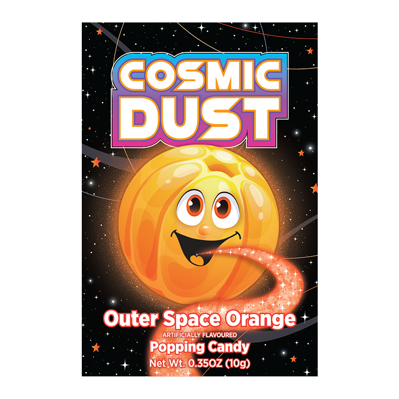 Cosmic Dust - Outer Space Orange Popping Candy 10 Gram