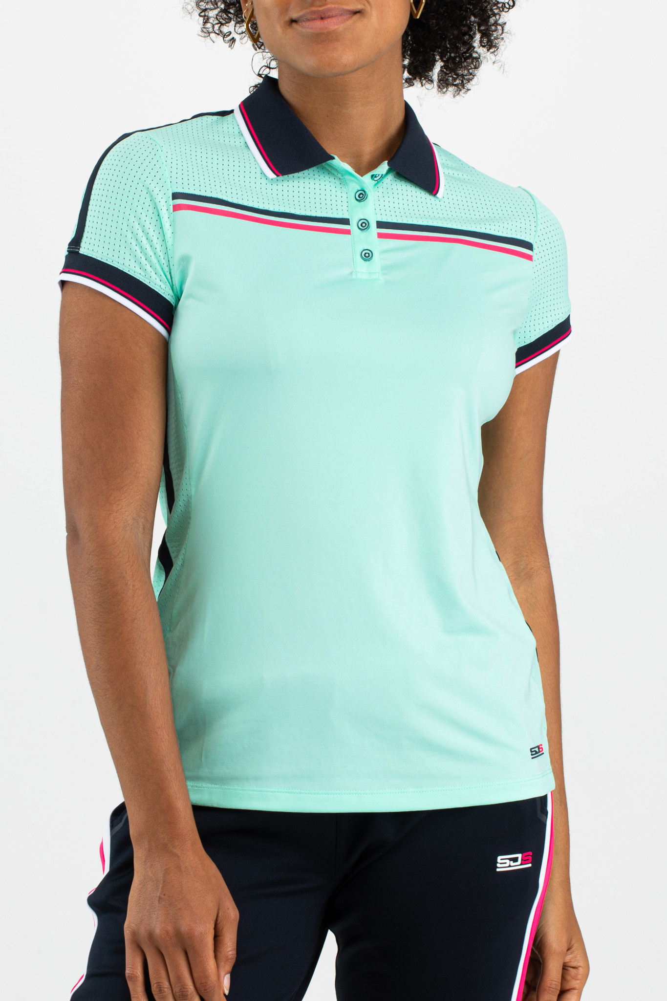 Sjeng Charlize Polo Green - Tennis Store NL
