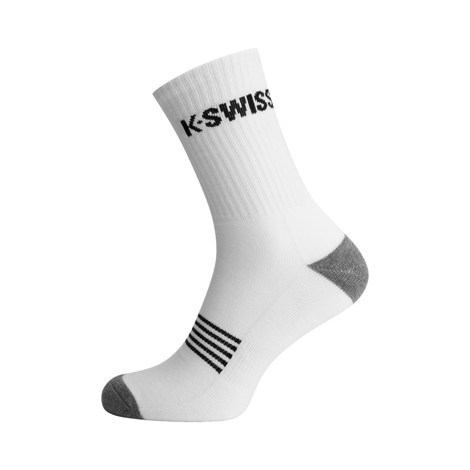 K-SWISS 3 PACK CREW SOCKS WHITE - Tennis Store NL