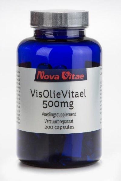 Nova Vitae Visolie vitael 500 mg (zalmolie) (200 caps) - VitAdvice BV