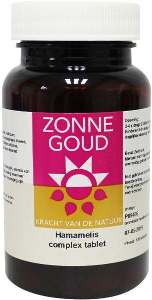 Zonnegoud Hamamelis complex (120 tab) - VitAdvice BV