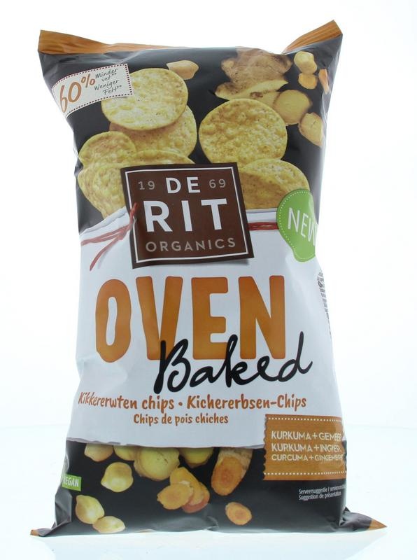 De Rit Kikkererwtenchips ovenbaked kurkuma gember bio (75 gr ...