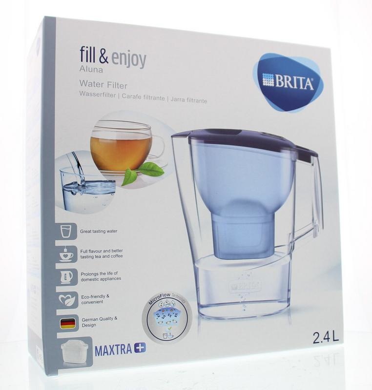 Brita Waterfilterkan Aluna cool blue (1 st) - VitAdvice BV