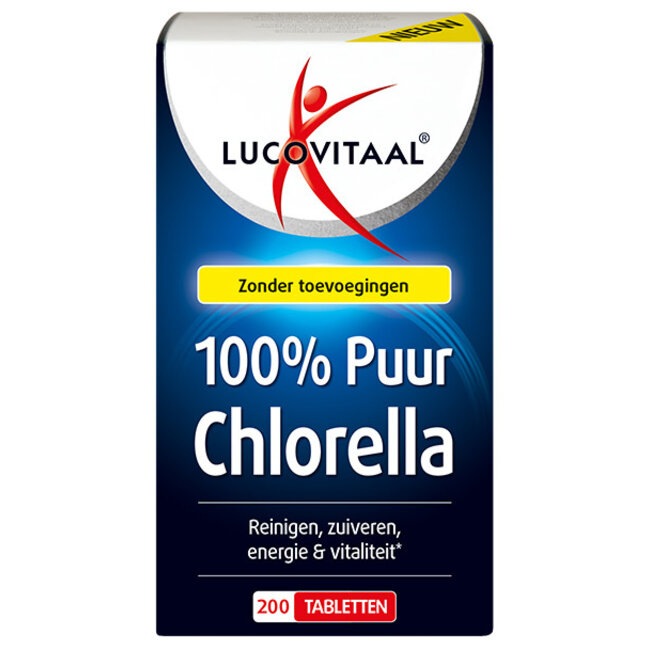 Lucovitaal Chlorella 100% puur (200 tab) - VitAdvice BV