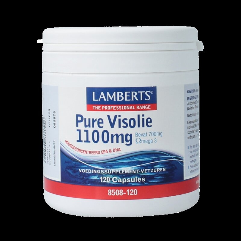 Huile de poisson pure 1100 mg oméga 3 120 capsules