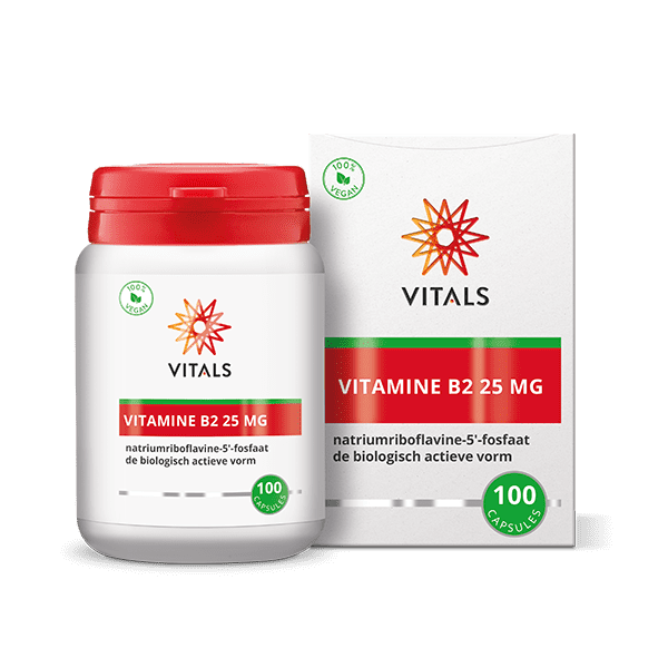 Vitals Vitamina B2 riboflavina 5 fosfato 100 Capsule - VitAdvice BV