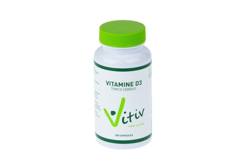 Vitiv Vitamina D3 3000 UI 360 cápsulas - VitAdvice BV