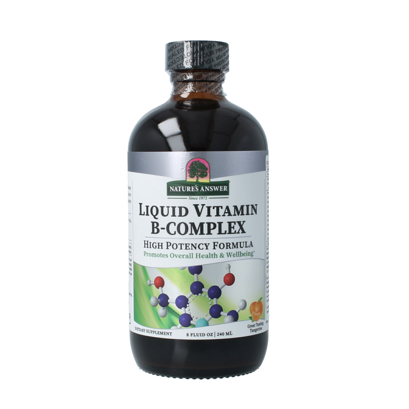 Nature's Answer Complejo de Vitamina B Líquido - 240 ml - VitAdvice BV
