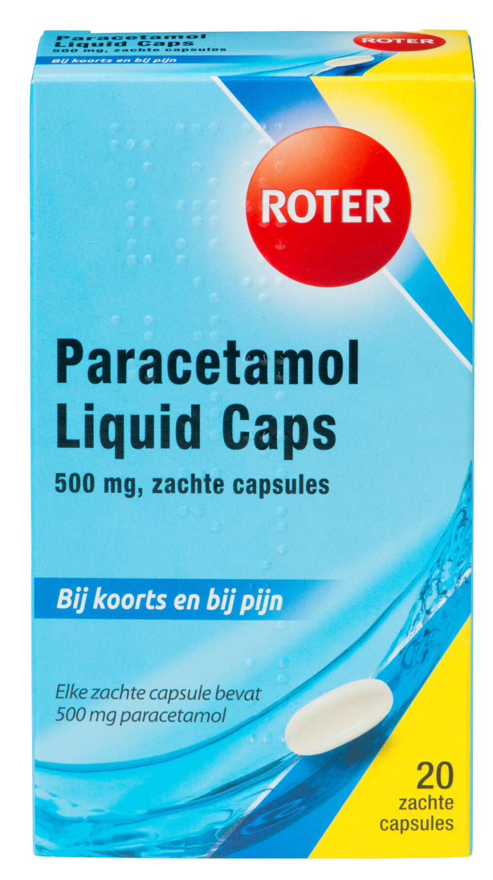 Roter Paracetamol 500mg 20 Licaps - VitAdvice BV