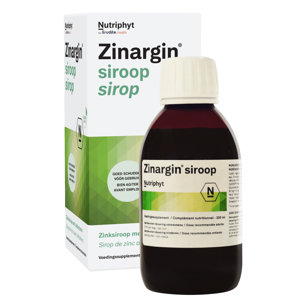 Nutriphyt Zinargin jarabe 200 Mililitros - VitAdvice BV