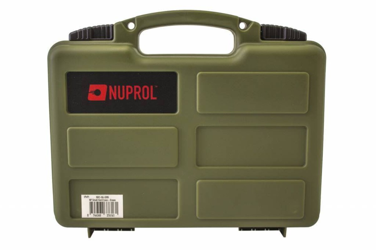 Nuprol Small Pistol Hard Case Pluck Foam OD Green - Airsoft Legends ...