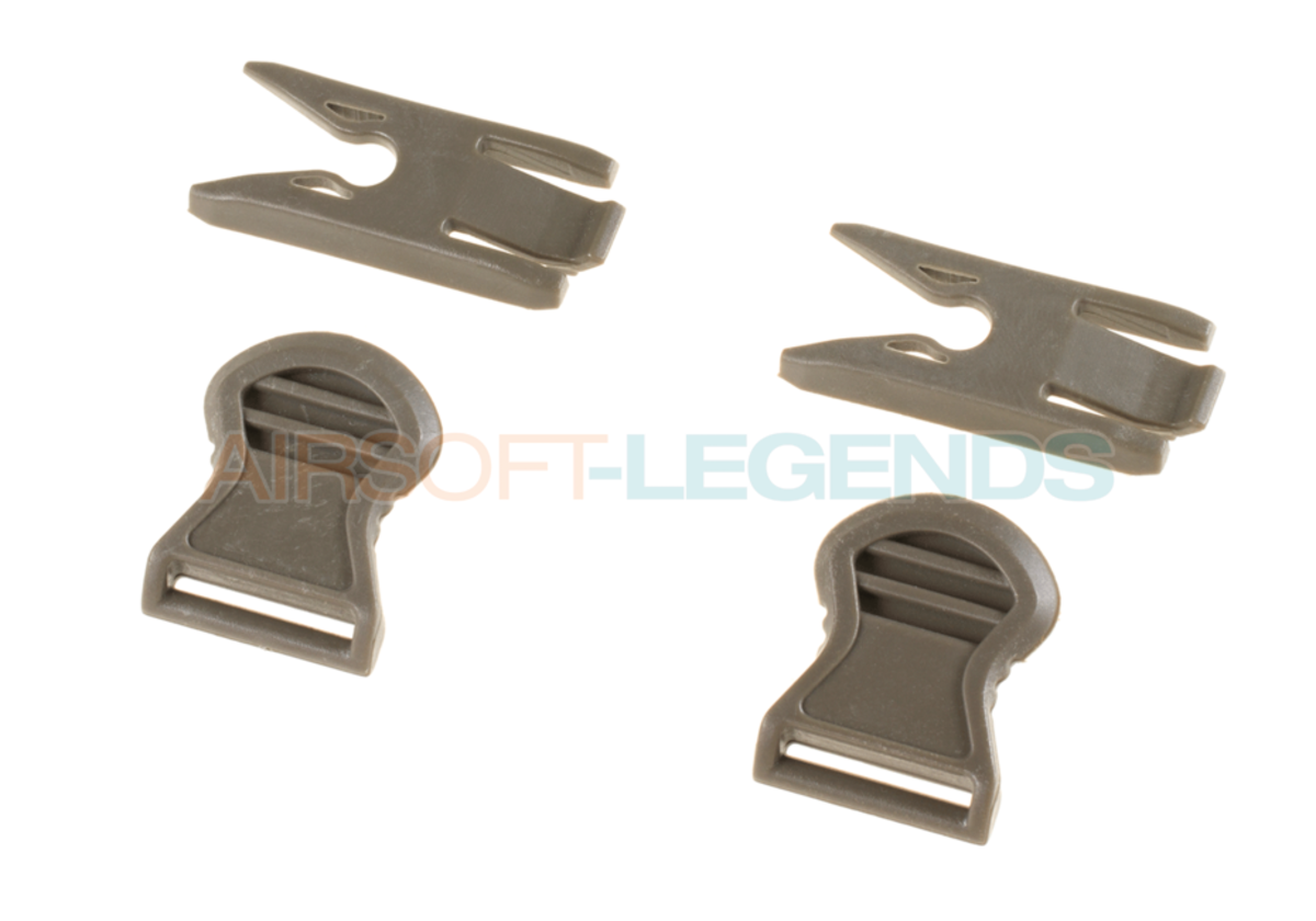 FMA Goggle Swivel Clips 19mm Foliage Green - Airsoft-Legends | Airsoft ...