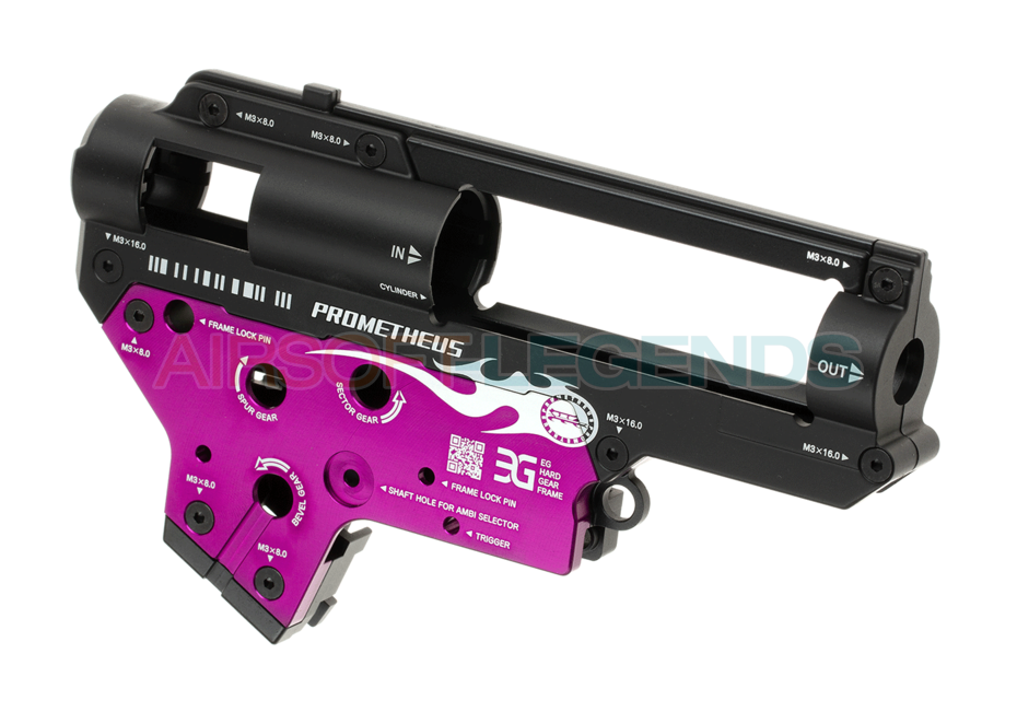 Prometheus EG Hard Gearbox V2 Shell 8mm - Airsoft-Legends, les vrais gentlemen du jeu