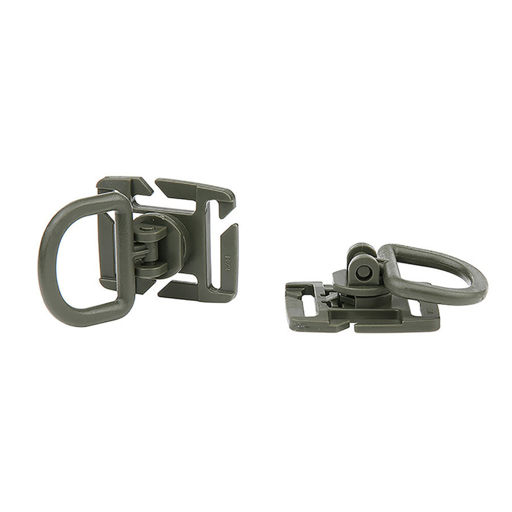 101Inc. MOLLE D Ring 2-Pack OD Green | Functionele Gearclip - Airsoft ...