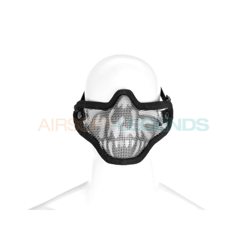 Invader Gear Steel Half Face Mask Death Head Black - Airsoft-Legends ...