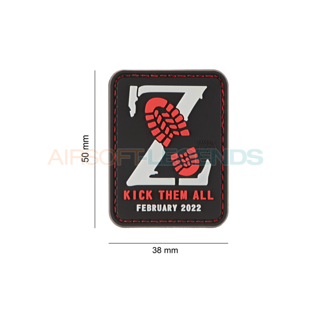 JTG Kick Them All Z Patch Red - Airsoft-Legends, The Real Gentlemen in ...