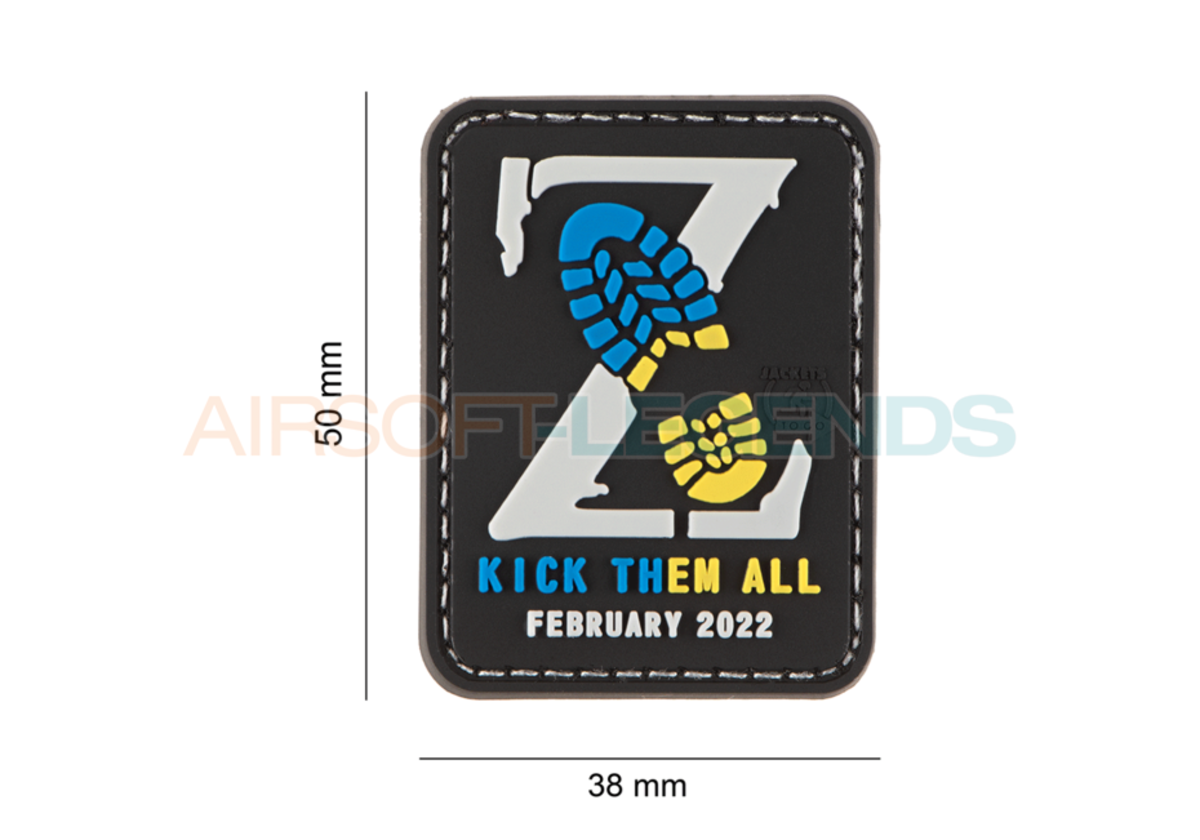 JTG Kick Them All Z Patch Blue - Airsoft Legends | The Airsoft Shop for ...