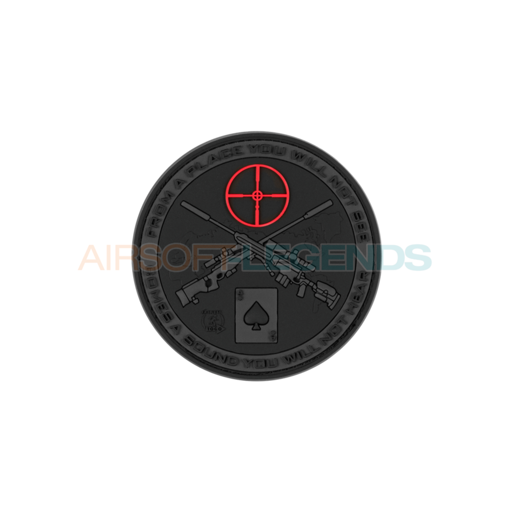 Name Patch Pistol With Tactical Light Red Military PVC Patch | Velcro ...