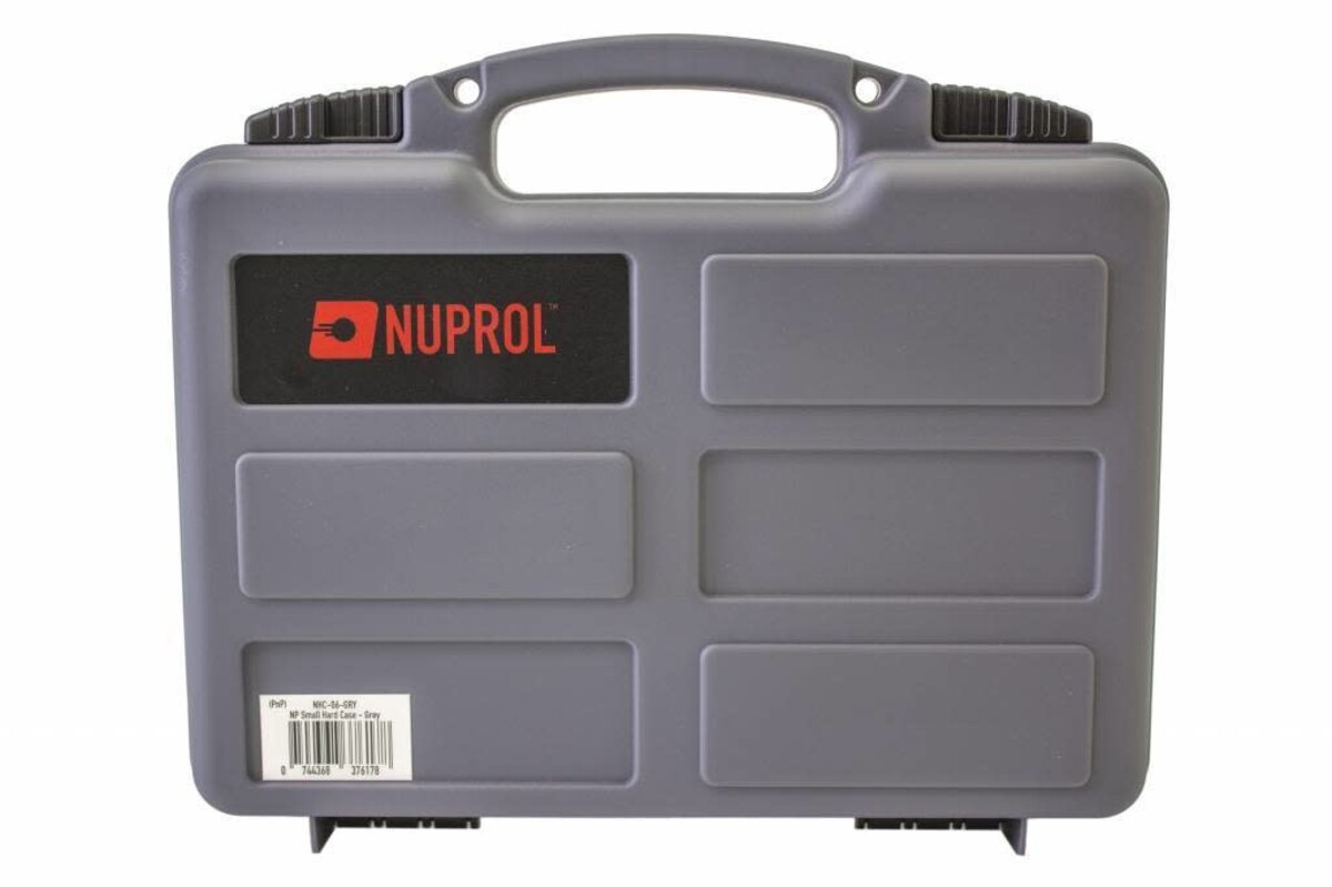 Nuprol Small Pistol Hard Case Wave Foam Grey - Airsoft Legends | The ...