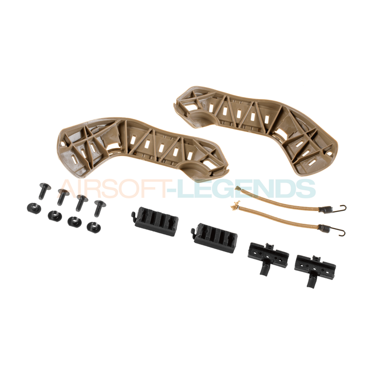 FMA MICH 2000 Rail Set Dark Earth - Airsoft-Legends, The Real Gentlemen ...