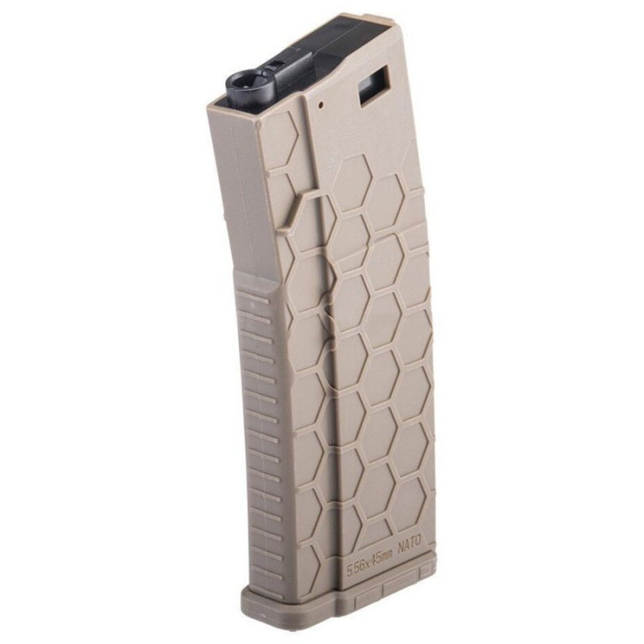 Hexmag M4 Polymer Mid-Cap Magazine 230rds Dark earth - Airsoft Legends ...