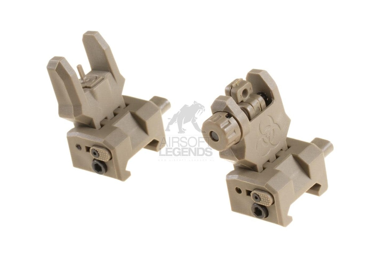 FMA Gen 3 Flip-Up Sights Dark Earth - Airsoft Legends | The Airsoft ...
