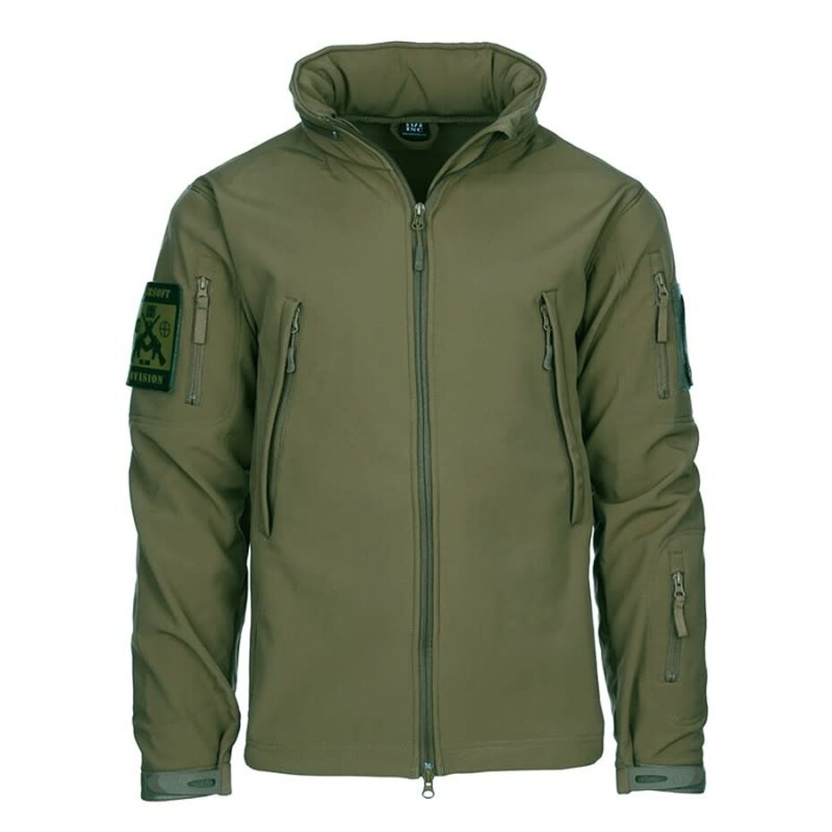 101Inc. Tactical Softshell Jacket OD Green - Airsoft-Legends | Airsoft ...