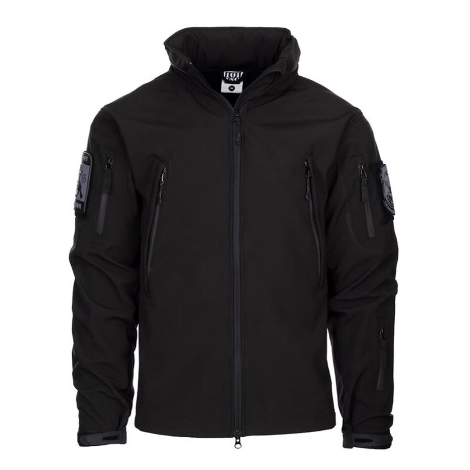 101Inc. Tactical Softshell Jacket Black - Airsoft-Legends | Airsoft ...
