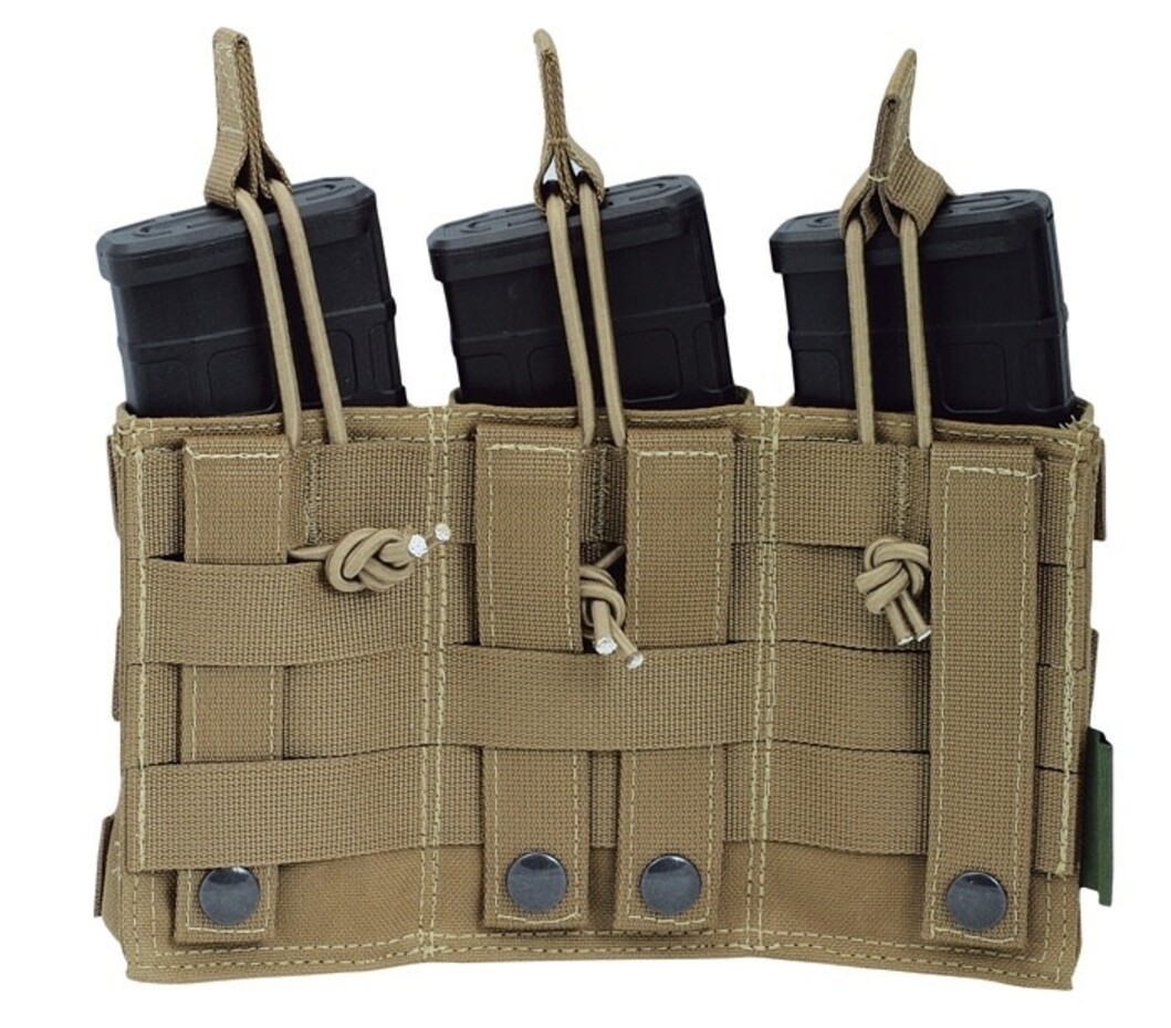 Warrior Assault Triple Open Mag Pouch M4 5.56mm Coyote - Airsoft ...