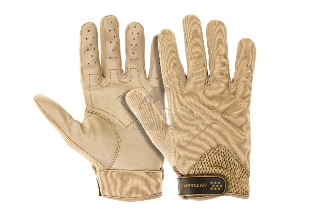 Invader Gear Shooting Gloves Tan - Airsoft Legends | The Airsoft Shop ...
