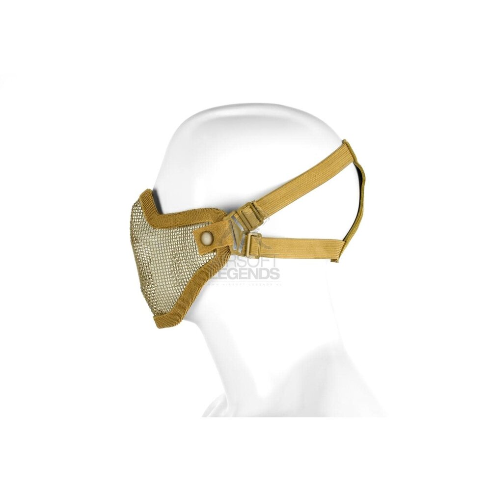 Invader Gear Steel Half Face Mask Tan - Airsoft Legends | The Airsoft ...