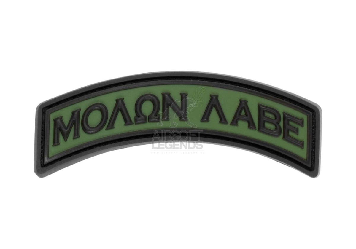 JTG Molon Labe Tab Rubber Patch OD Green - Airsoft-Legends | Airsoft ...
