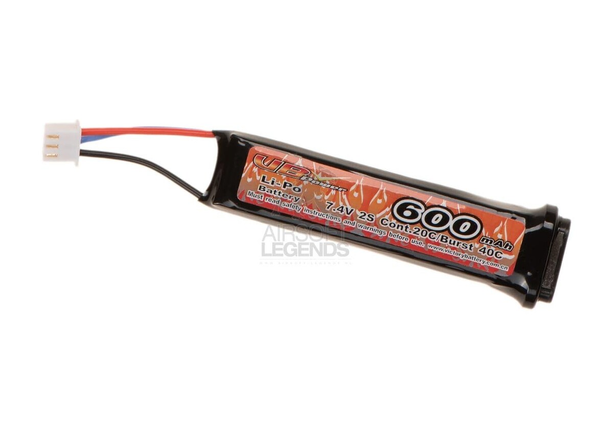 VB Power LiPo 7.4V 600mAh Tokyo Marui AEP Battery - Airsoft Legends ...