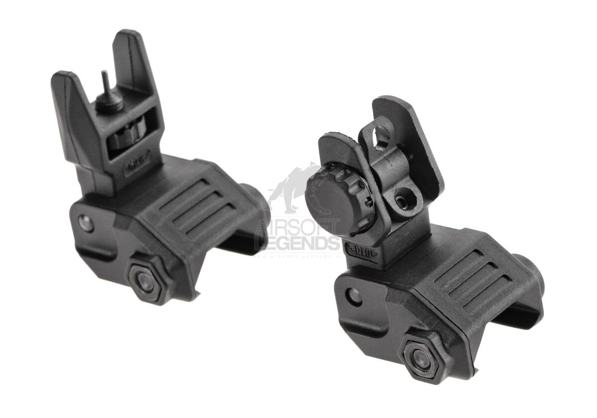 DLG Tactical Low Profile Folding Sight Set Black - Airsoft-Legends ...
