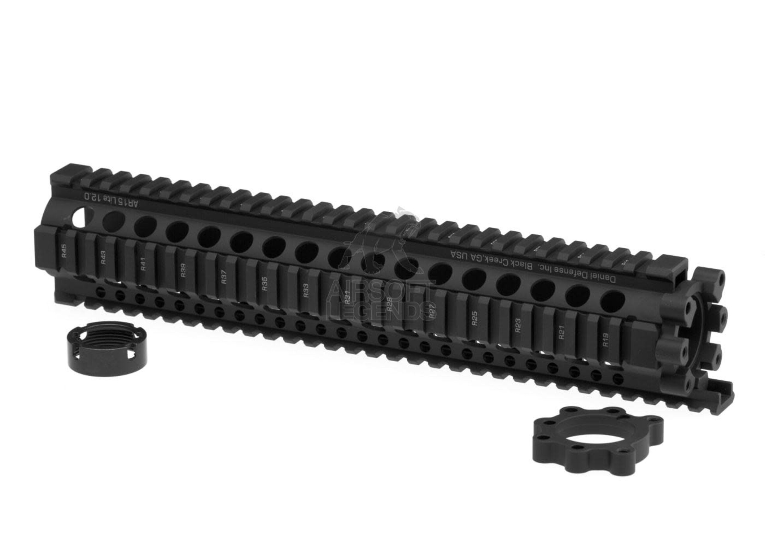 Madbull Daniel Defense 12 Inch Lite Rail Black - Airsoft-Legends ...