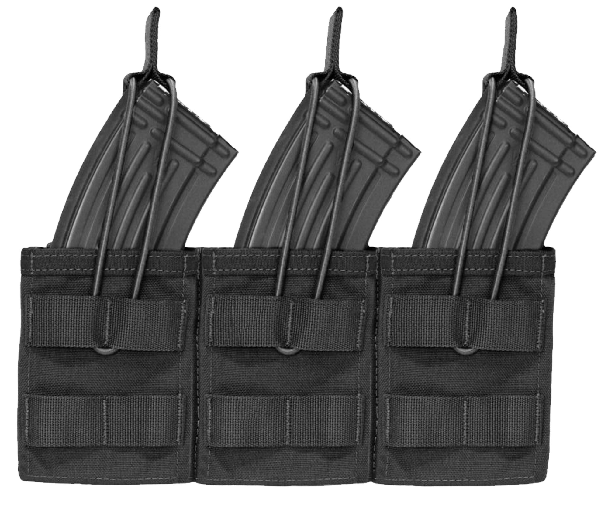 Warrior Assault Triple Open Mag Pouch AK47/74 Black - Airsoft-Legends ...