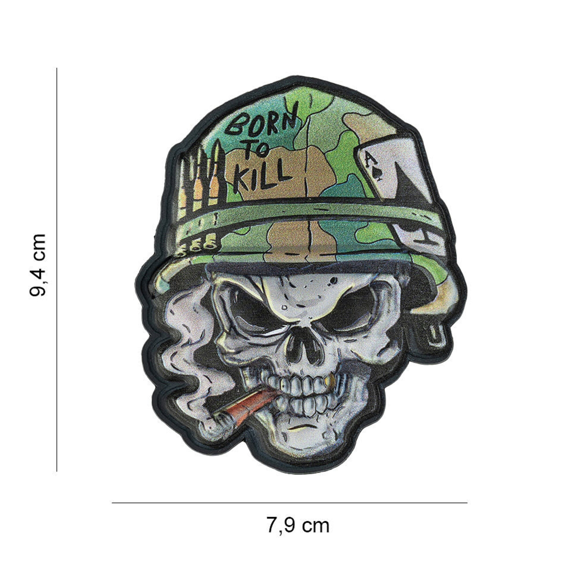 101Inc. | Vietnam Ace 3D Rubber Skull Patch - Airsoft-Legends | Le ...