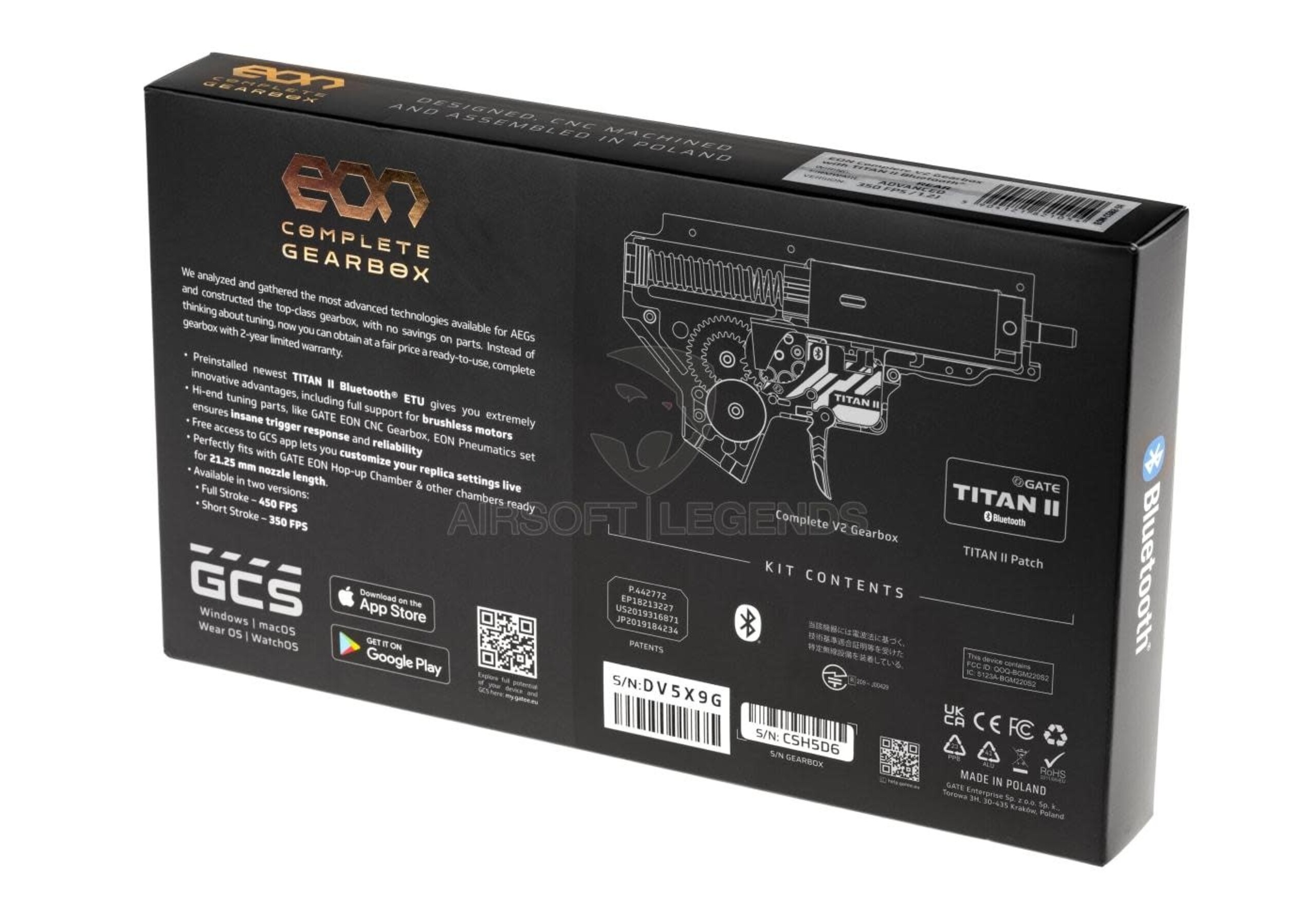 Gate | EON Complete V2 Gearbox with Titan II Bluetooth 350FPS/1.2J ...