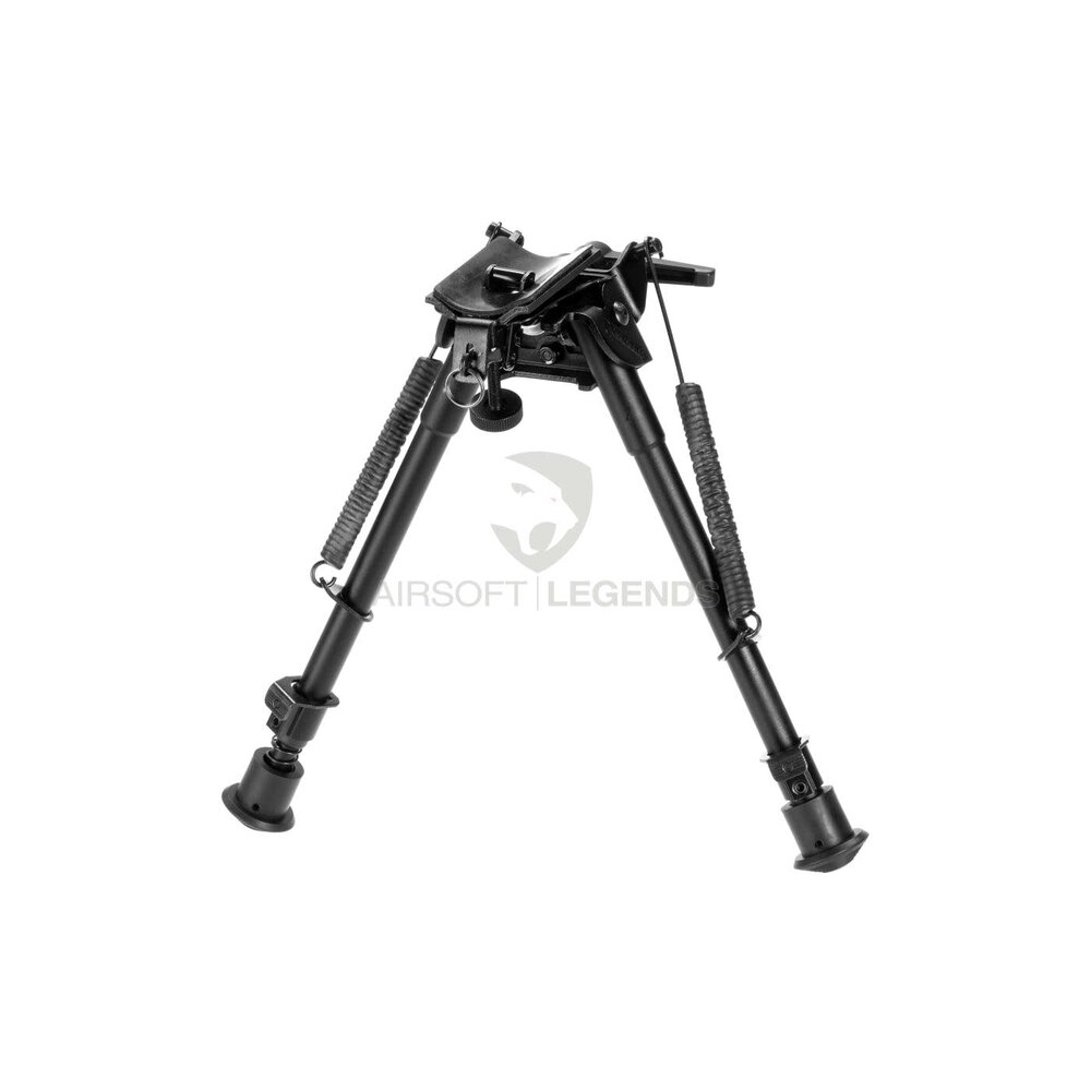 RokStad | 9 Inch Swivel Spring Retractable Bipod Black - Airsoft ...