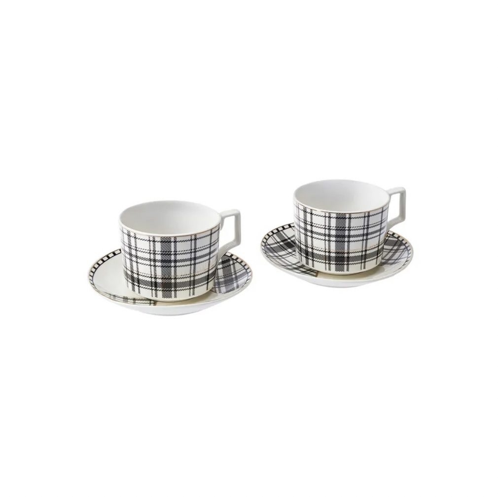 Karaca Eden Tea Cup Set for 2 Person 230 ml - LimanOnline.com