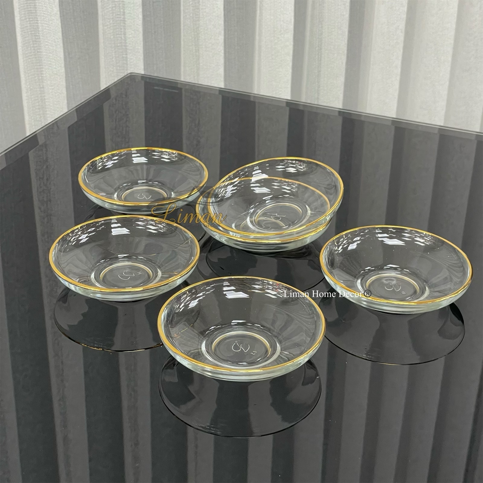 PASABAHCE ÇAY TABAGI SETI ALTIN 6- PARCA - LimanOnline.com