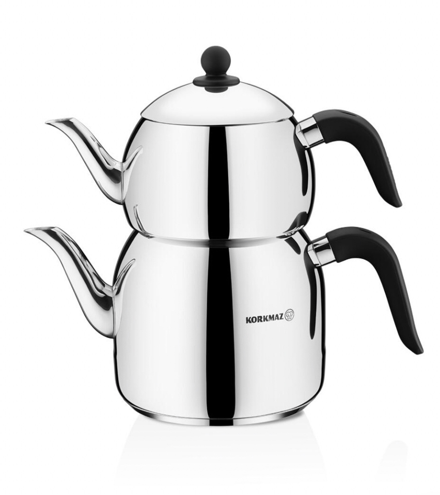 Korkmaz Retro Siyah Çaydanlık Takımı - LimanOnline.com
